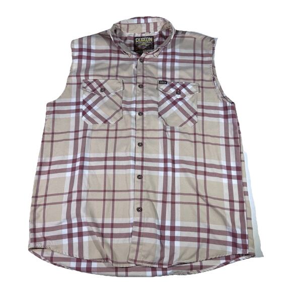 DIXXON | Shirts | Dixxon The Burleigh Flannel Sleeveless Cut Off Shirt ...